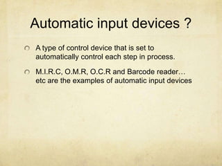 Input & output | PPT