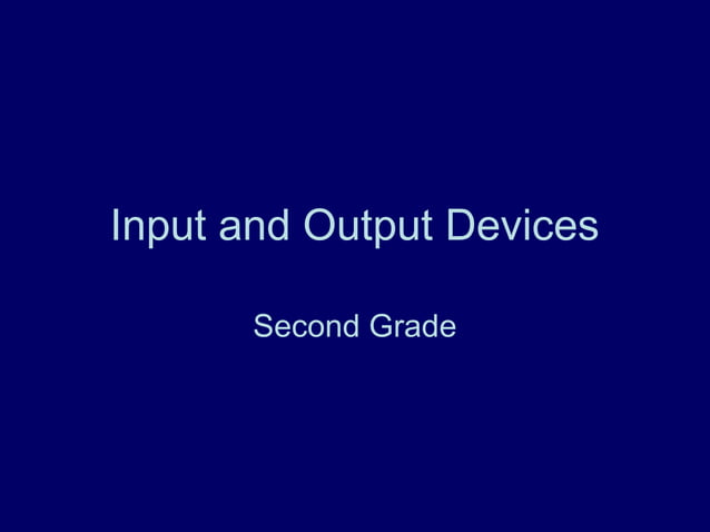 Input output | PPT