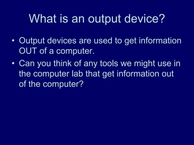 Input Output Ppt 3719