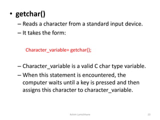 Unit 3. Input and Output | PPTX