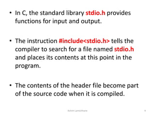 Unit 3. Input and Output | PPTX