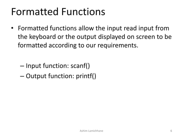 Unit 3. Input and Output | PPTX