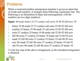 Banks SSC - Input output | PPTX
