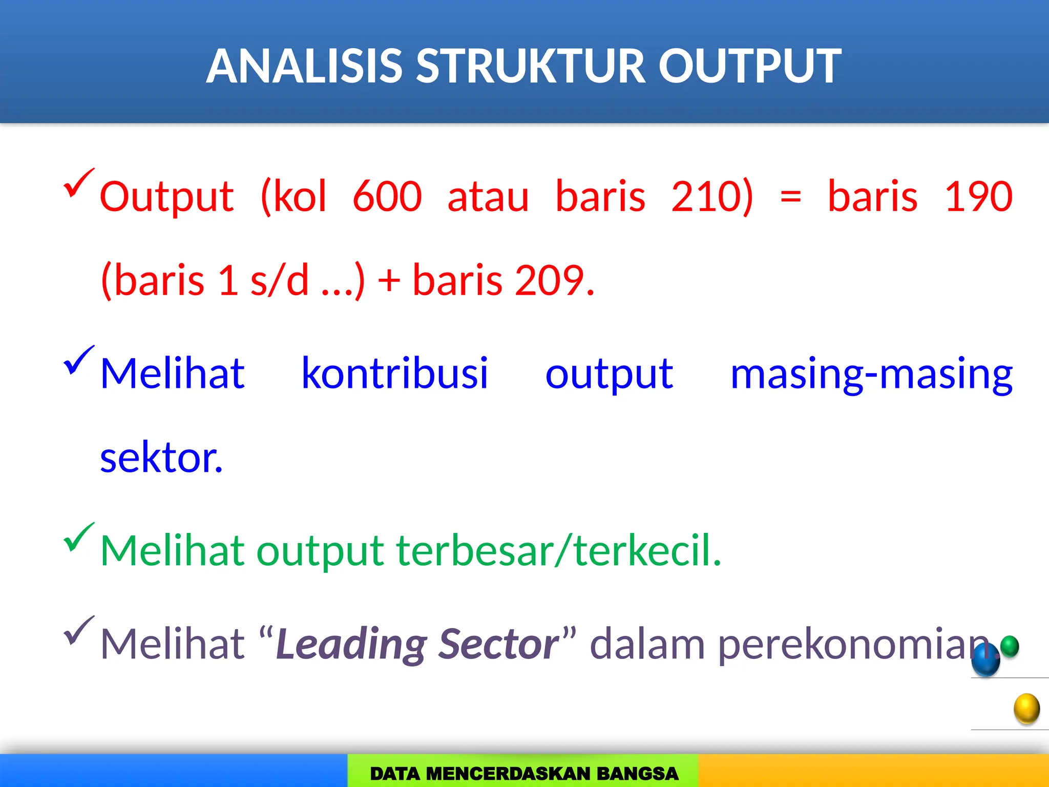 ANALISIS DESKRIPTIF PADA MODEL INPUT OUTPUT.ppt