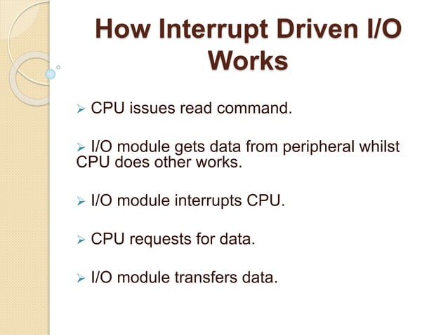 Input Output - Computer Architecture | PPTX