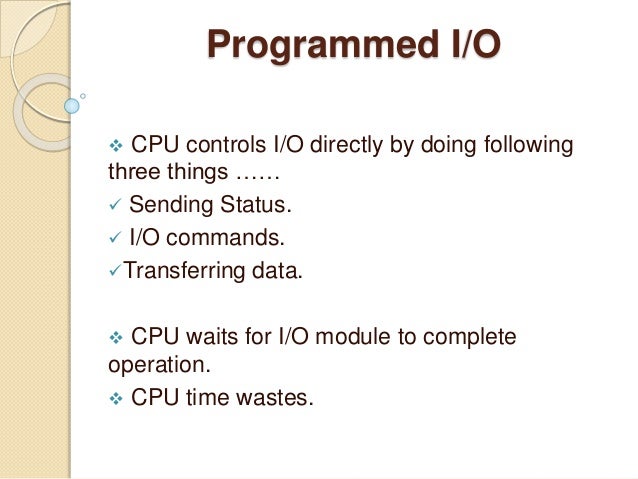 Input Output Computer Architecture