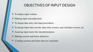 Input _ Output Design ppt.pptx for mba students | PPTX | Computing ...