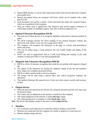 Input output device | PDF