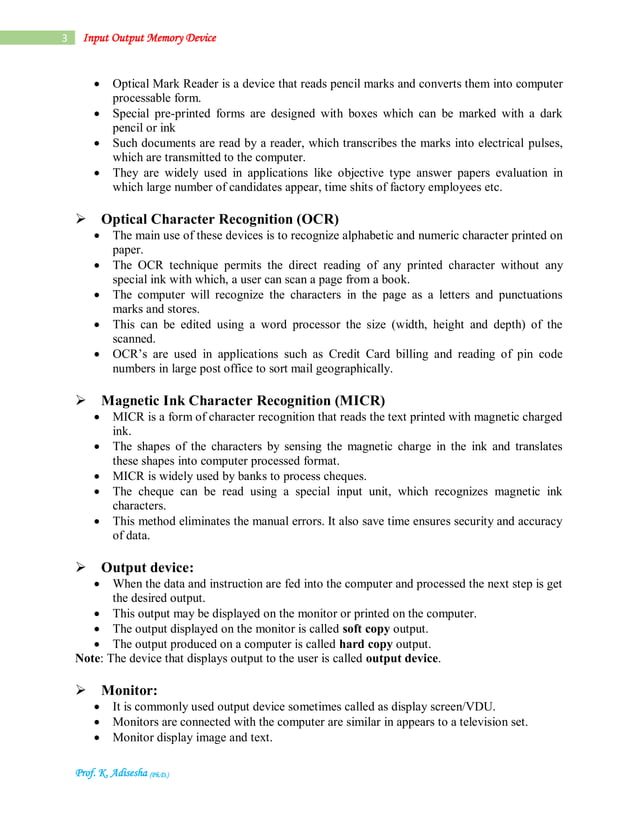 Input output device | PDF