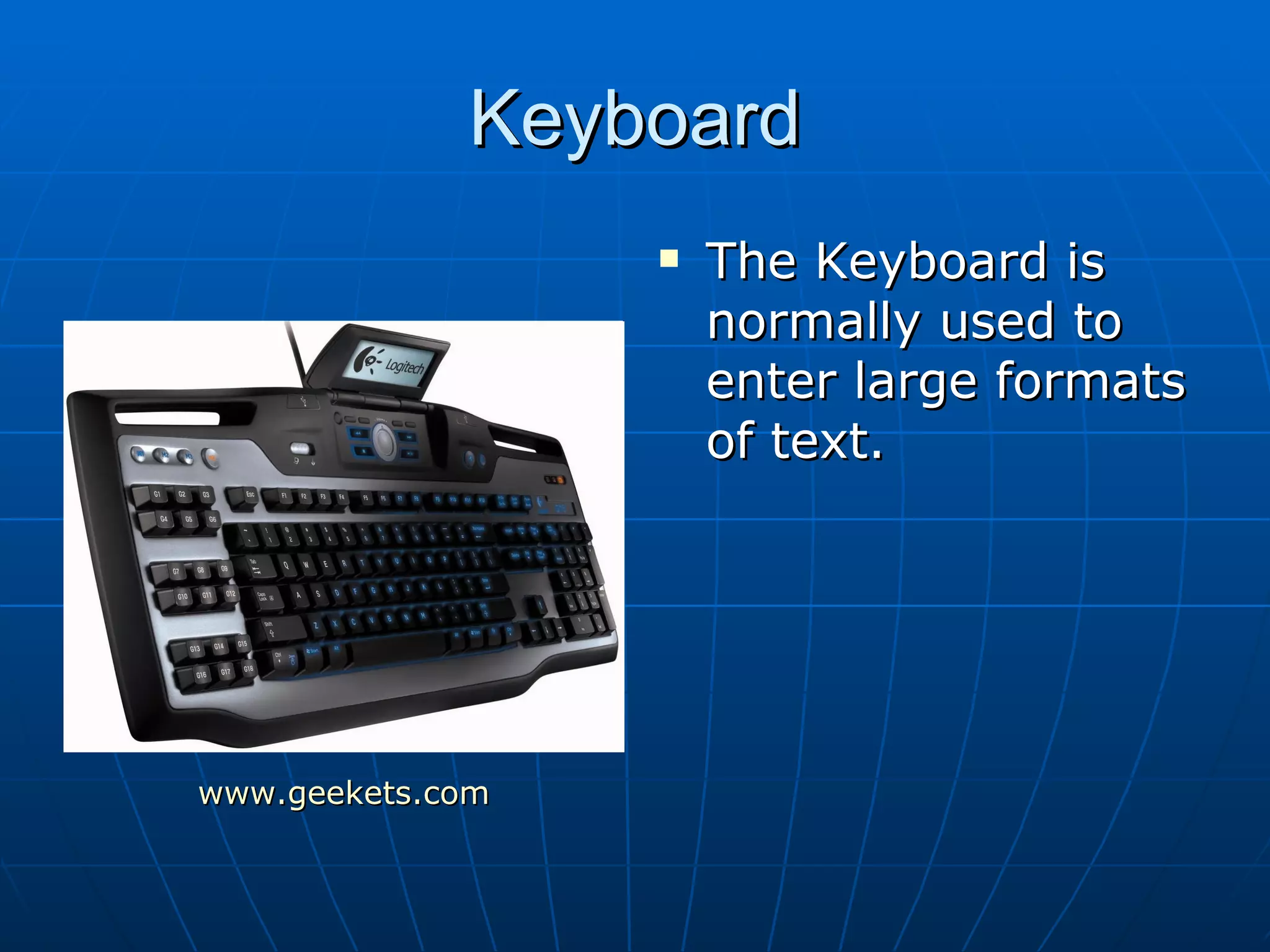 Input & output devices | PPT