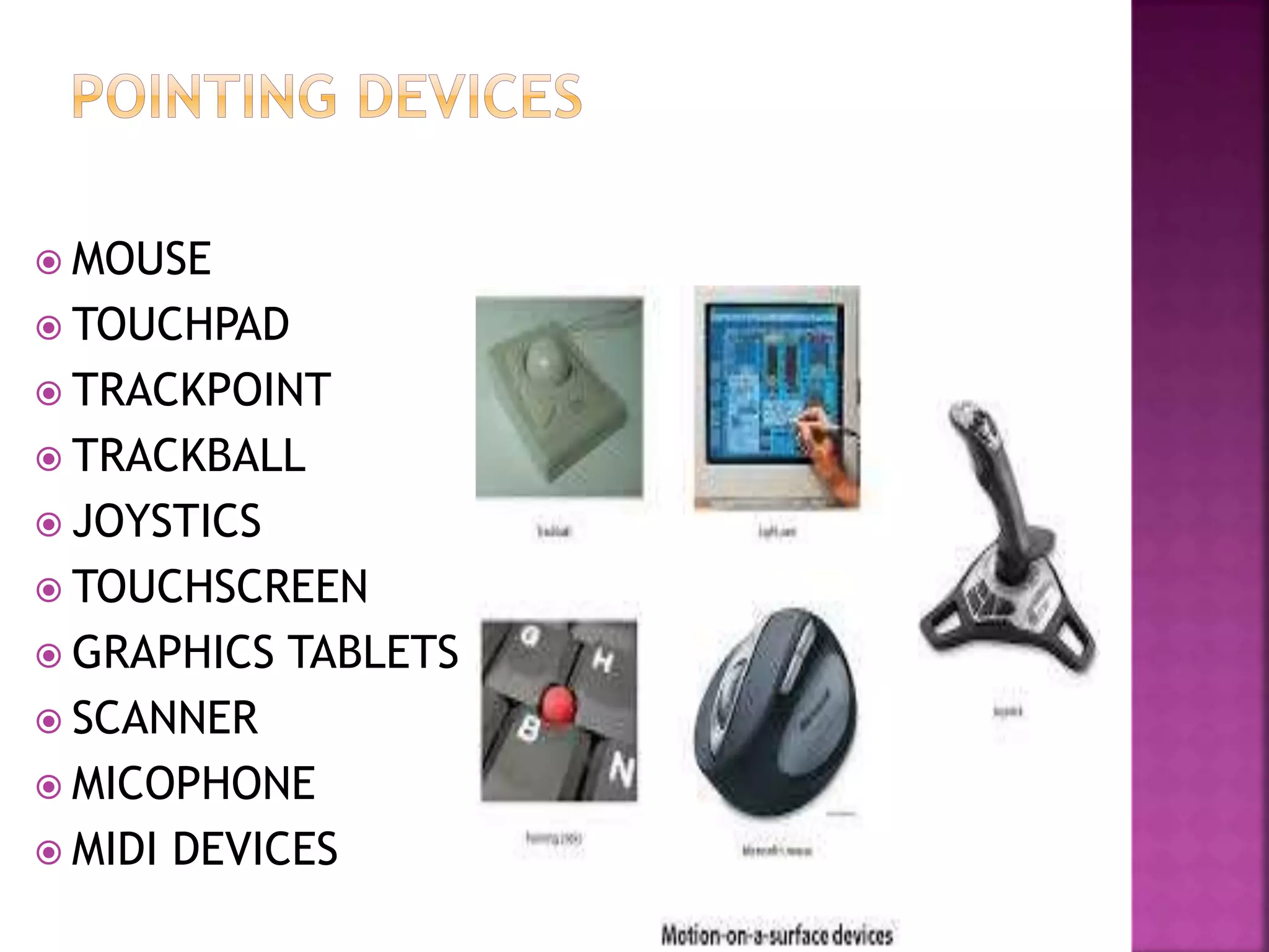 Input output devices (saniya shaikh) | PPTX