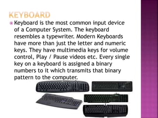 Input output devices (saniya shaikh) | PPT