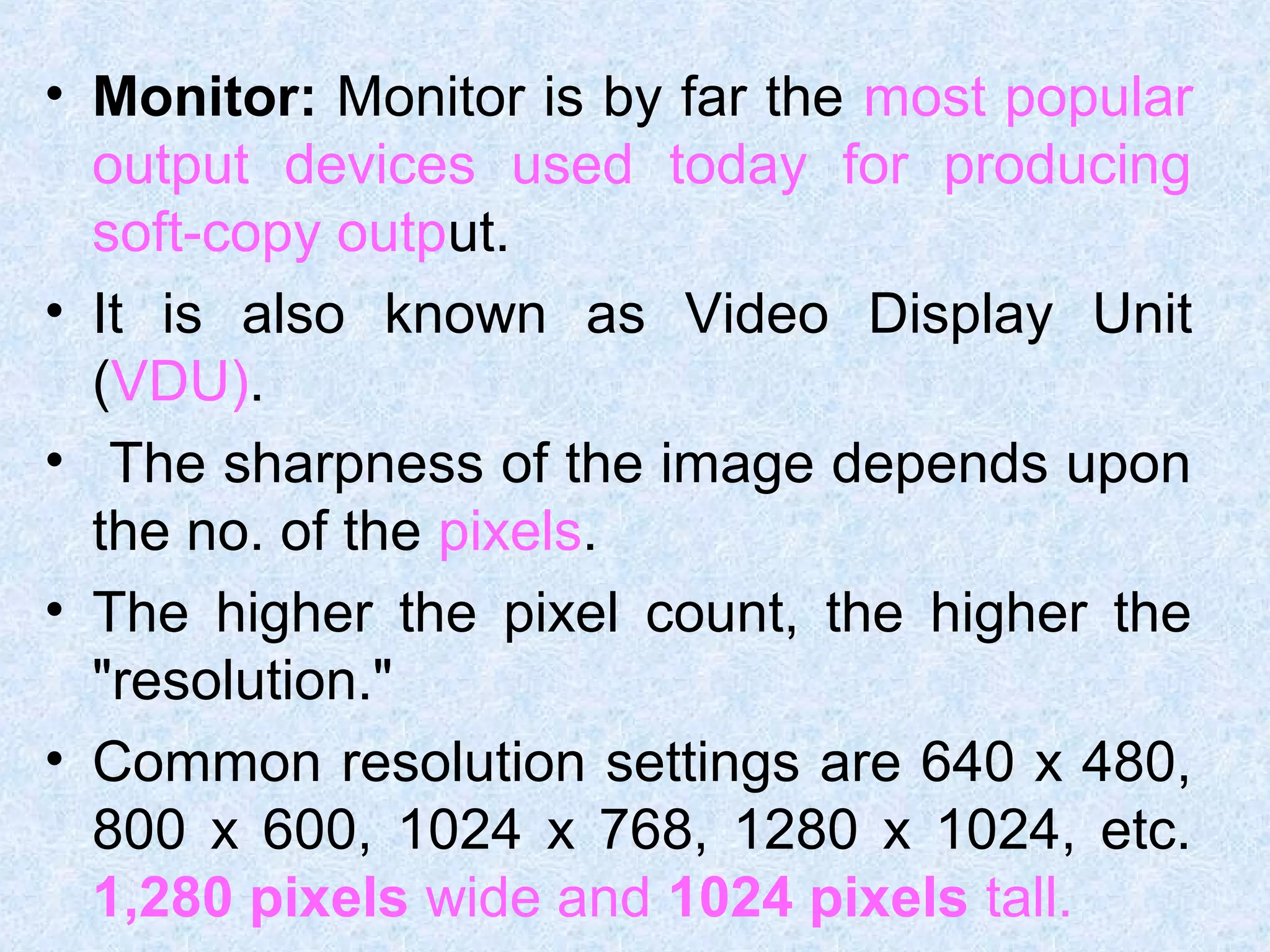 Input output devices | PPT
