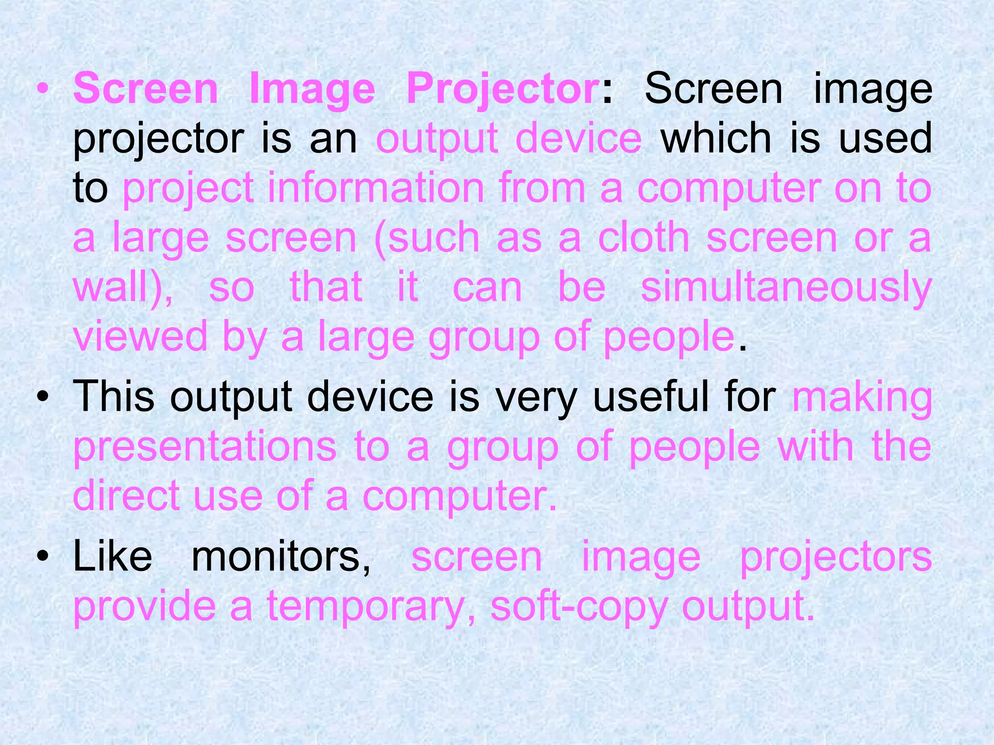 Input output devices | PPT