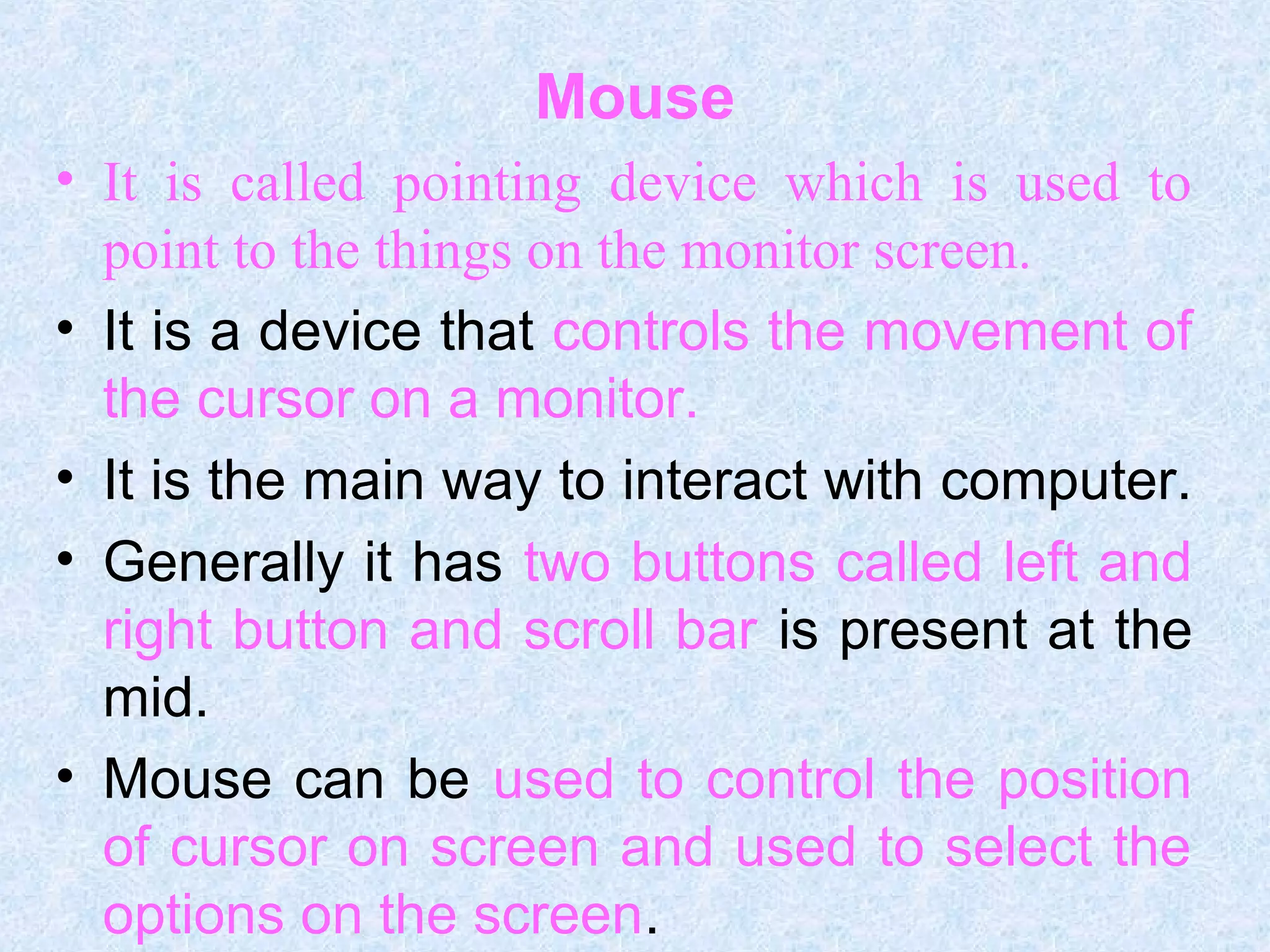 Input output devices | PPT