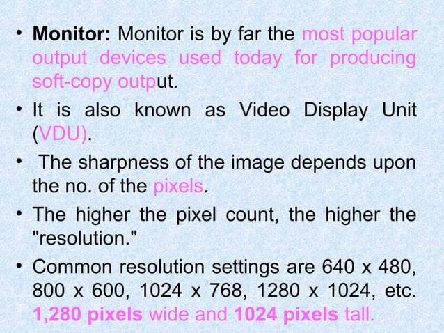 Input output devices | PPT