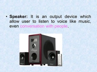 Input output devices | PPT