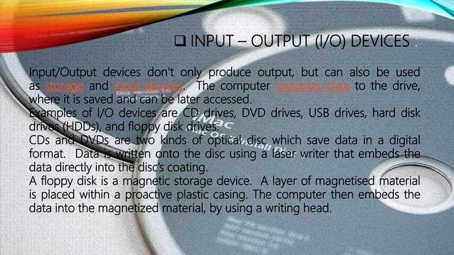 Input output devices | PPT