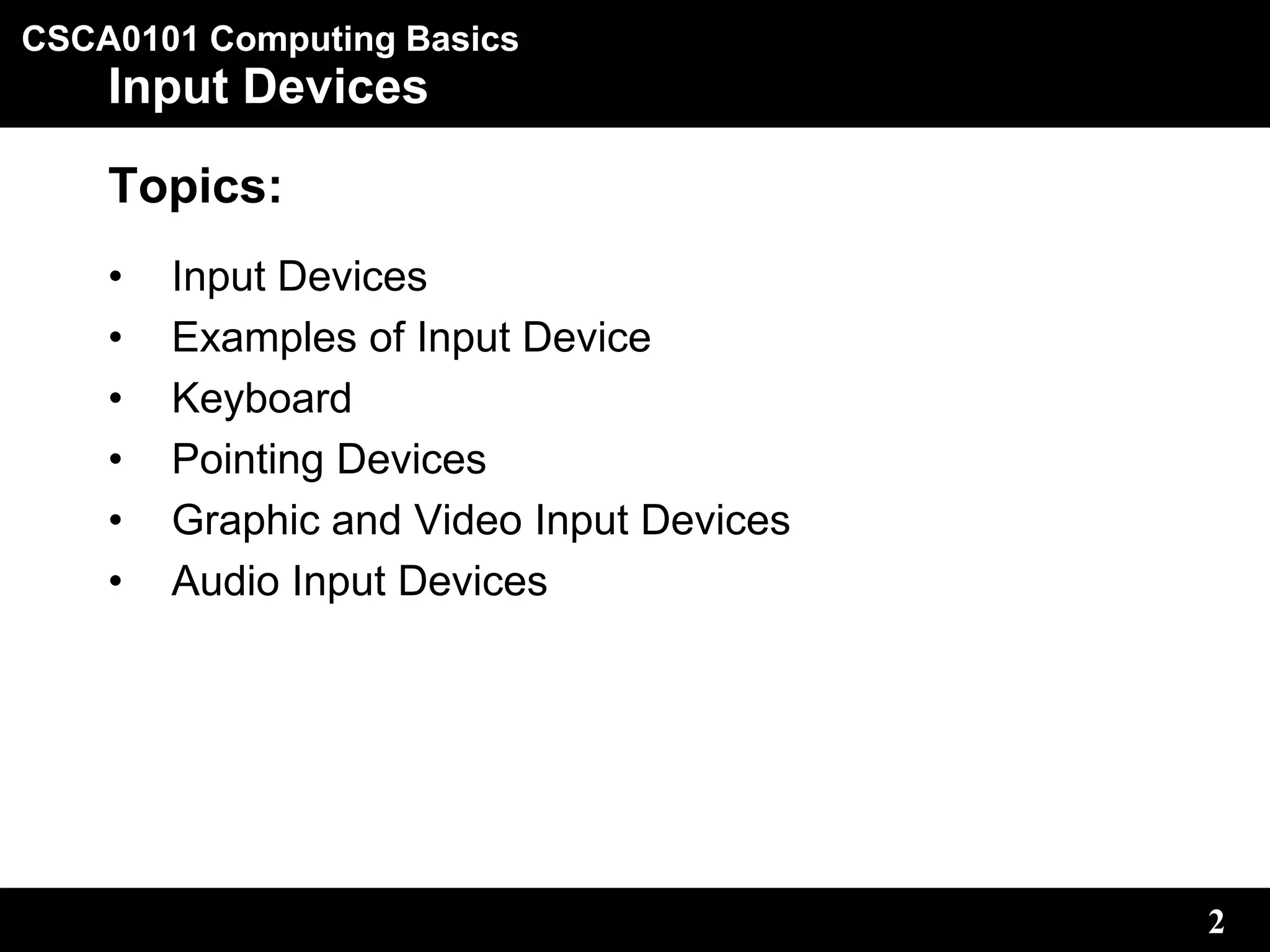 Input output devices | PPT