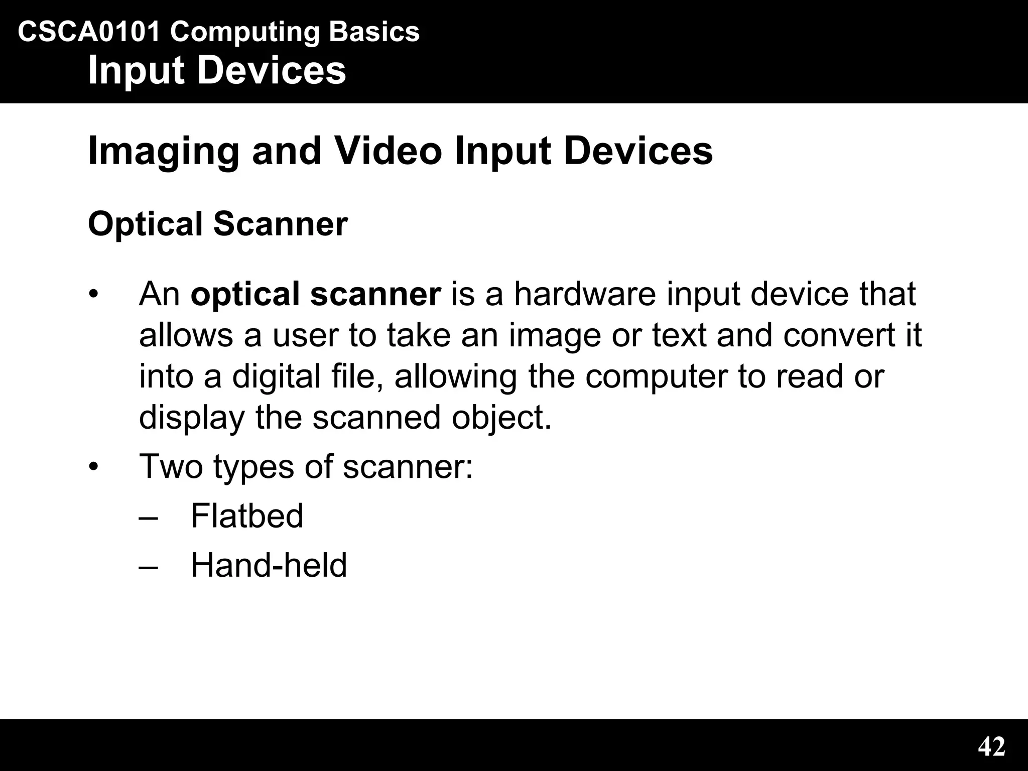 Input Output Devices Ppt 