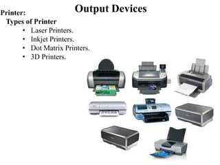 Computer system Input and Output Devices | PPT