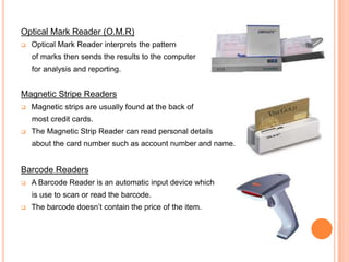 Input & output devices 1122 | PPTX | Computer Peripherals | Computing