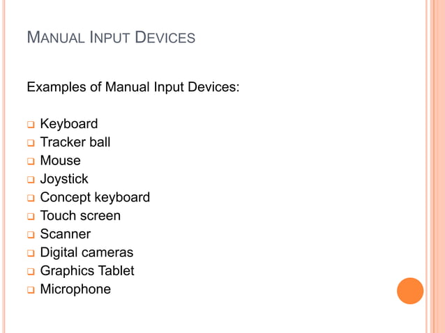 Input & output devices 1122 | PPT