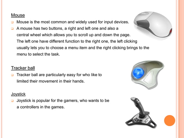 Input & output devices 1122 | PPT