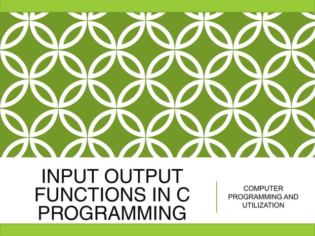 CPU INPUT OUTPUT | PPT