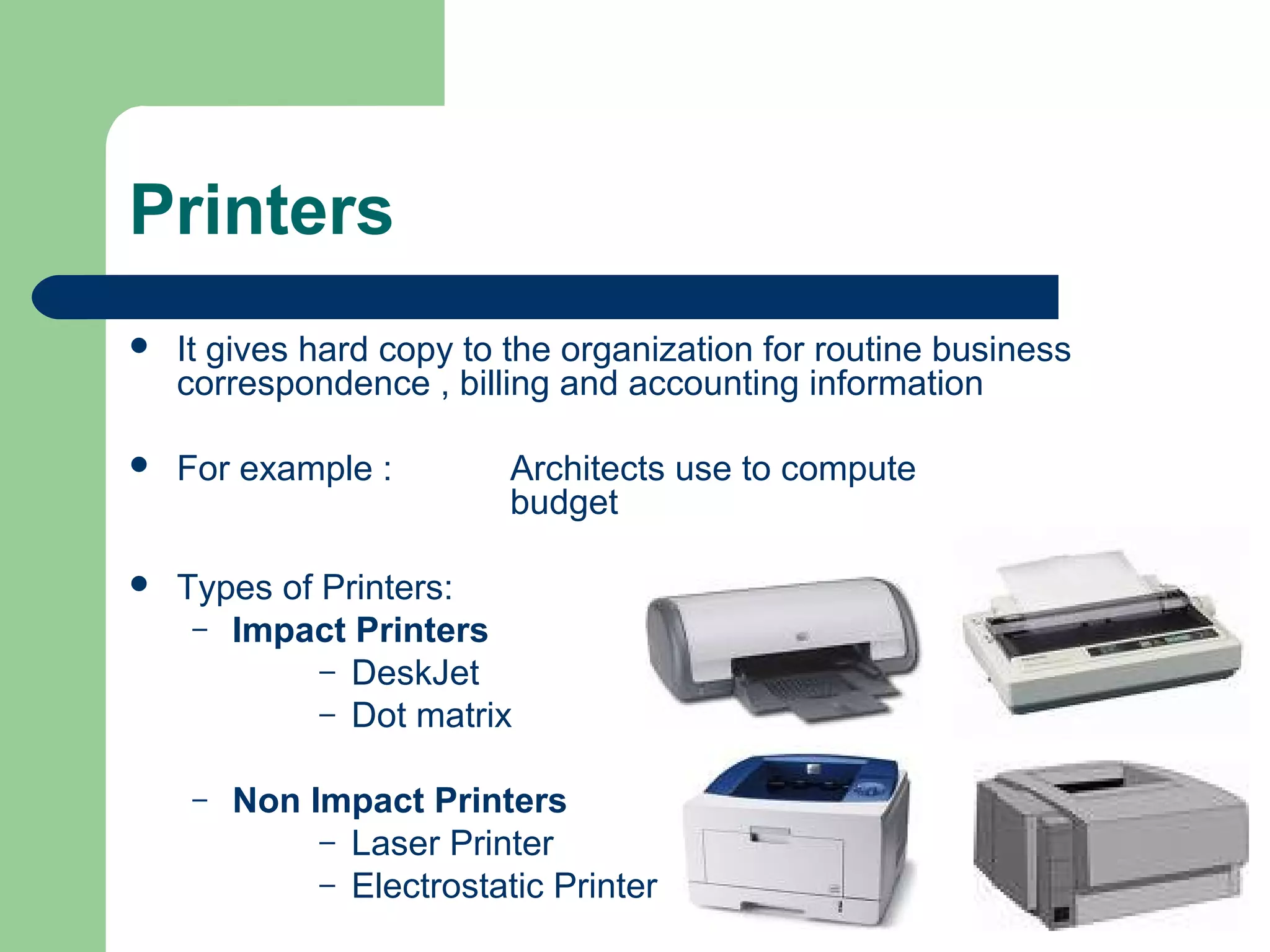 Inputoutputhardware 101220132643-phpapp01 | PPT