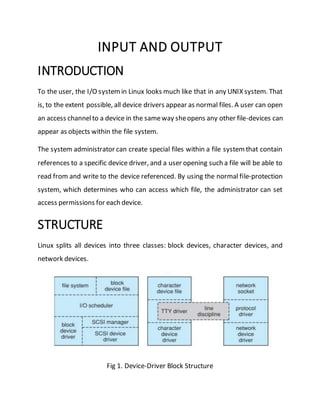 linux file sysytem& input and output | DOCX | Operating Systems ...