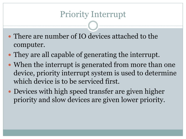 Input Output Organization