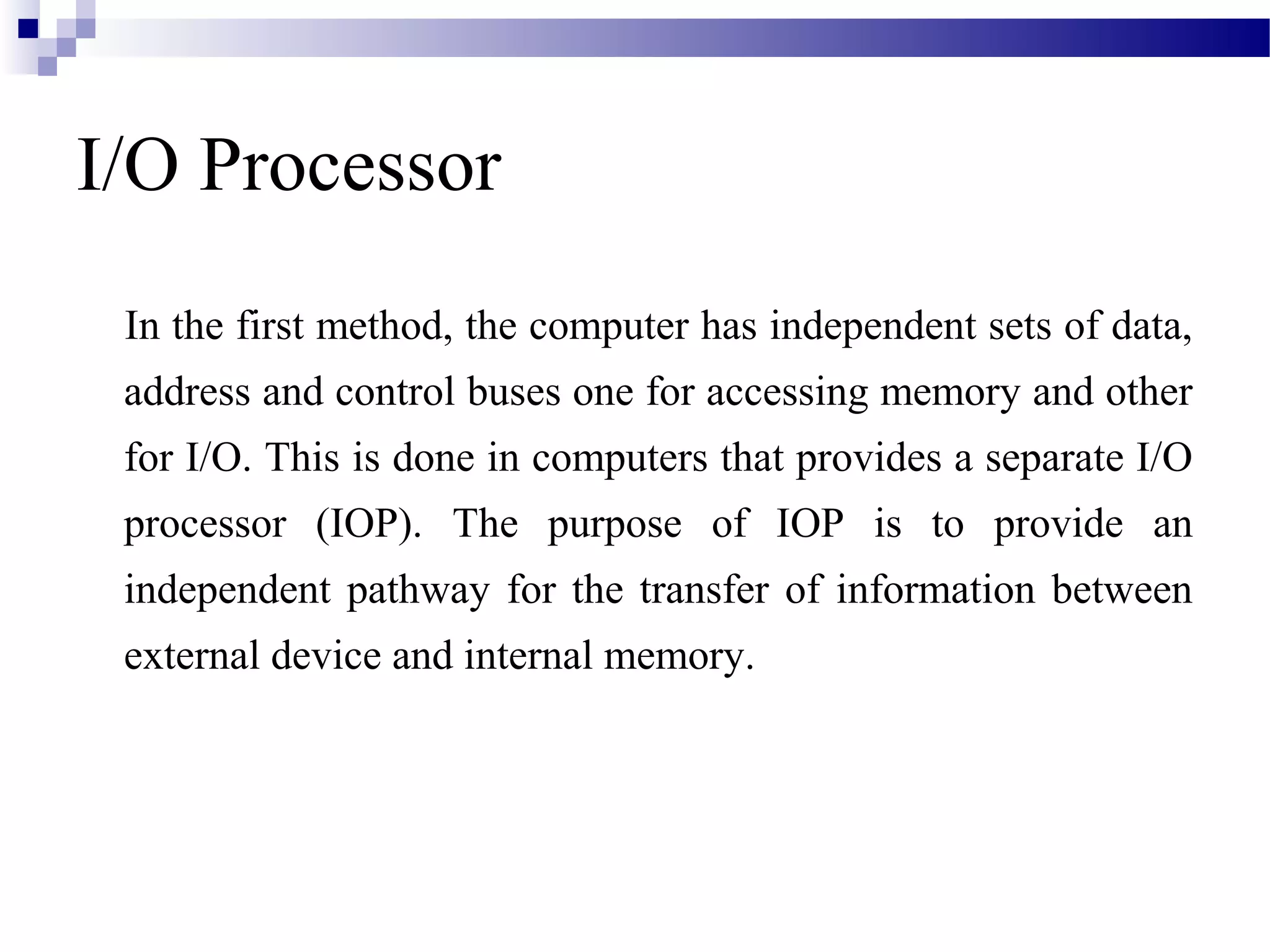 Input output organization | PPT
