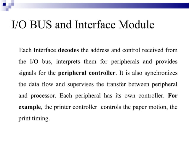 Input output organization | PPT