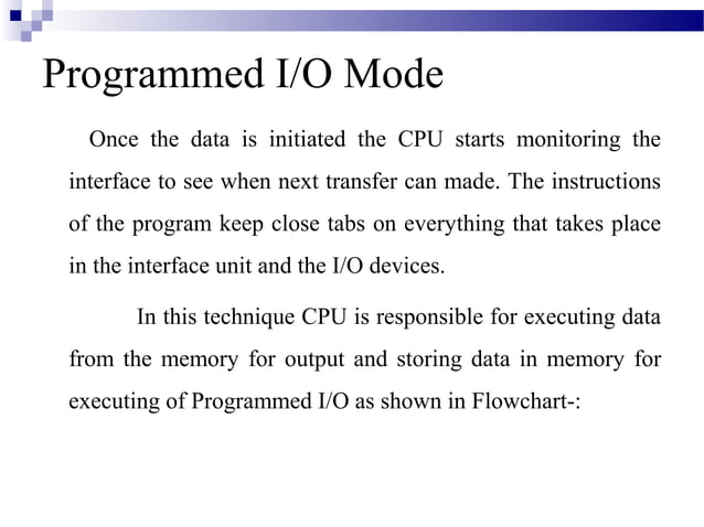 Input output organization | PPT
