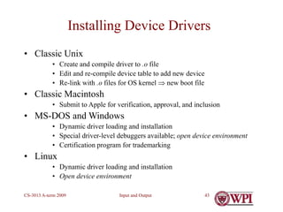 Input Output Overview.ppt