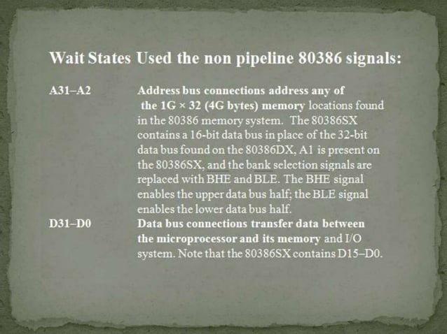 I/O system in intel 80386 microcomputer architecture | PPT