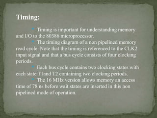 I/O system in intel 80386 microcomputer architecture | PPT