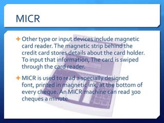 Input & output unit | PPTX