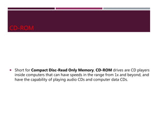 Input & Output Devices | PPTX | Data Storage and Warehousing | Computing