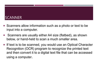 Input & Output Devices | PPTX | Data Storage and Warehousing | Computing