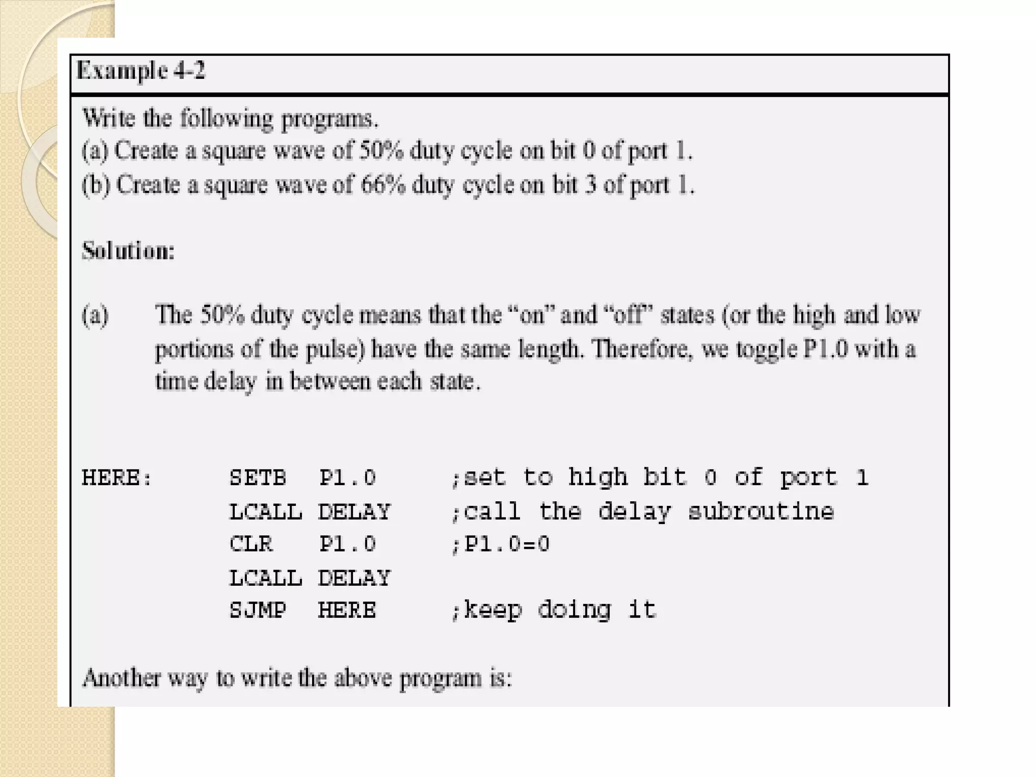I O Port Programming In 8051 Ppt