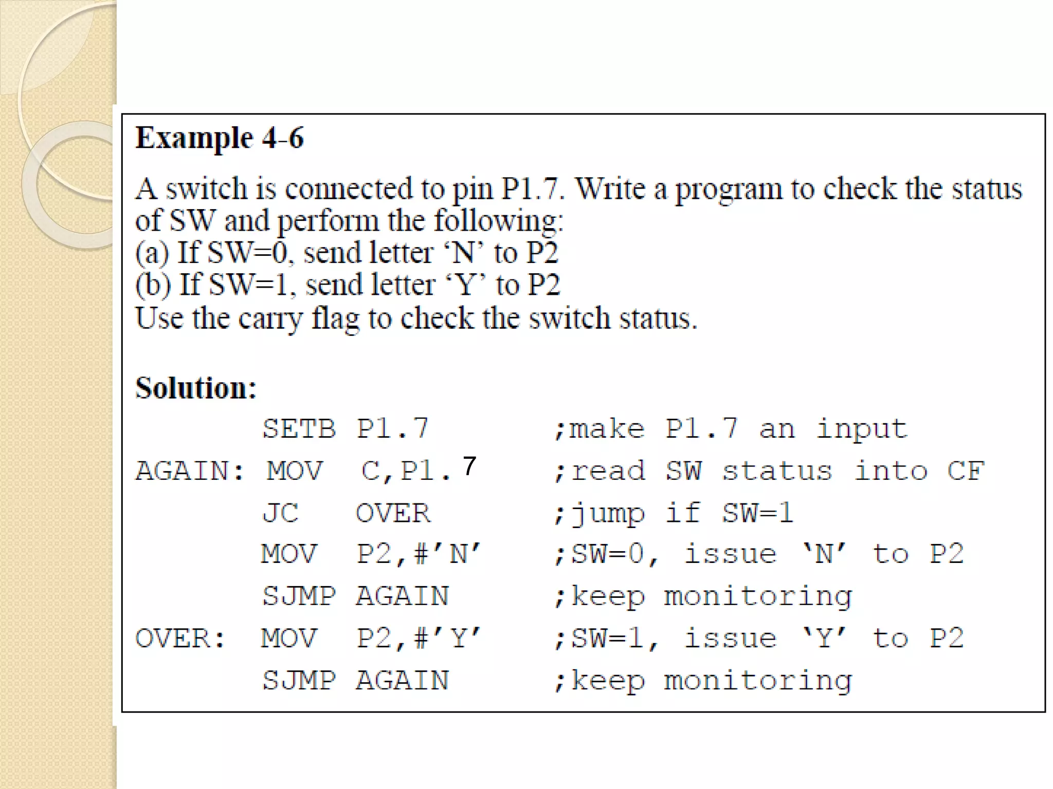 I/O port programming in 8051 | PPTX