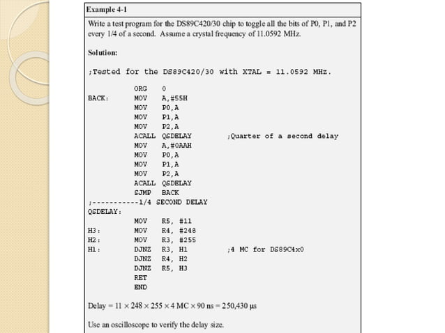 I/O port programming in 8051 | PPTX | Operating Systems | Computer Software and Applications