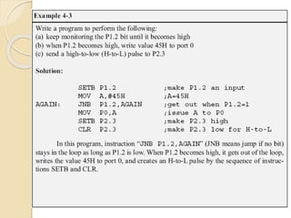 I/O port programming in 8051 | PPTX