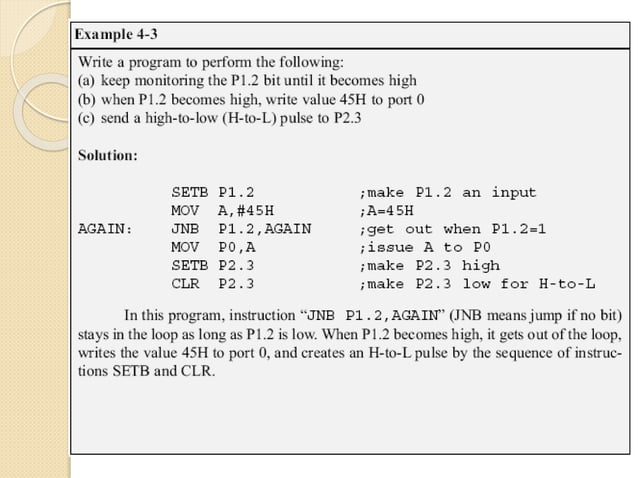 I O Port Programming In 8051 Ppt