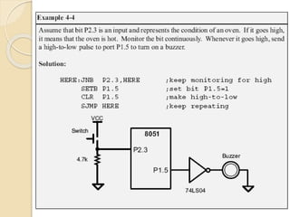 I/O port programming in 8051 | PPTX