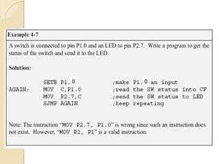 I/O port programming in 8051 | PPTX