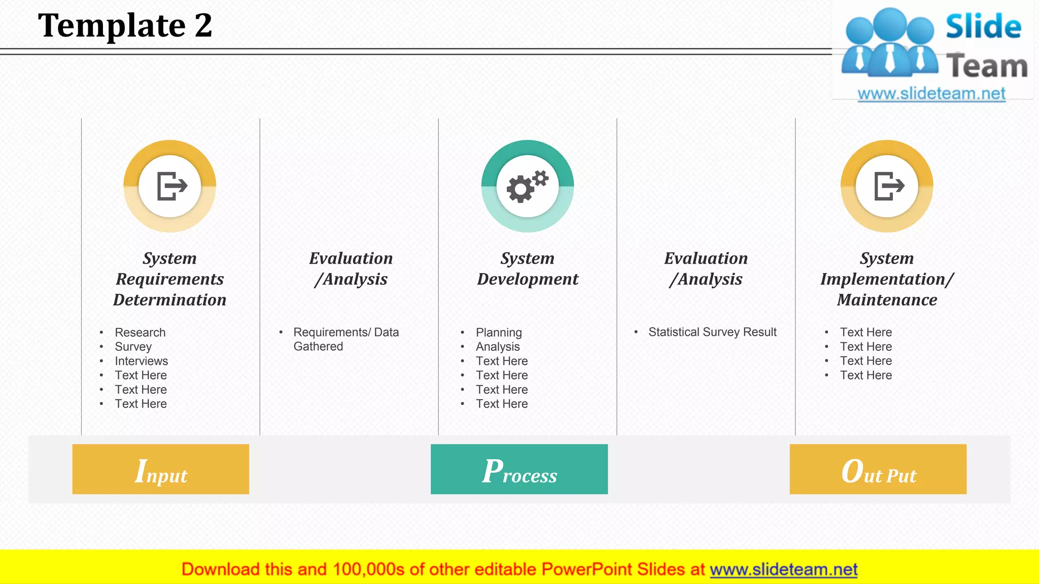 Input Process Output Pattern Powerpoint Presentation Slides Ppt