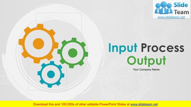 Input Process Output Powerpoint Presentation Slides Pdf Desktop Publishing Computer